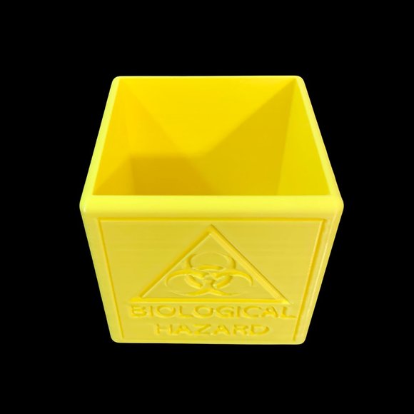 Hand Crafted | Storage & Organization | Biological Hazard Yellow ...